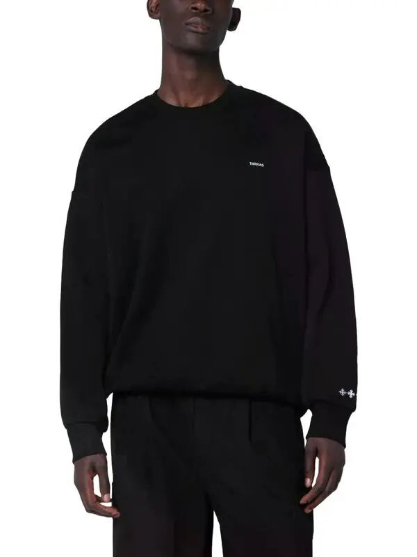 TATRAS Logo-print Drop-shoulder Sweater - Black