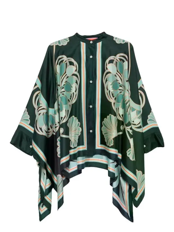 La DoubleJ Floral-print Shirt - Green