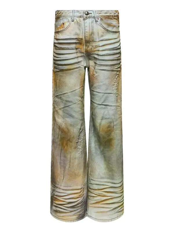 Andersson Bell Spray Bootcut Jeans - Blue