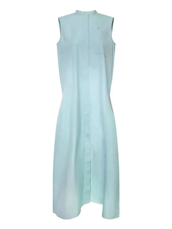 ENFOLD Sleeveless Boxy Shirt - Blue