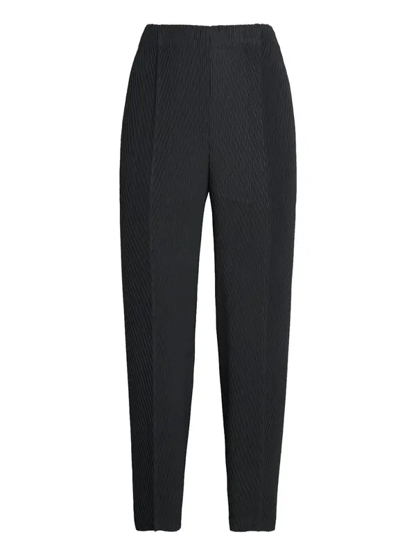 Issey Miyake Rhombus Pleats Trousers - Black