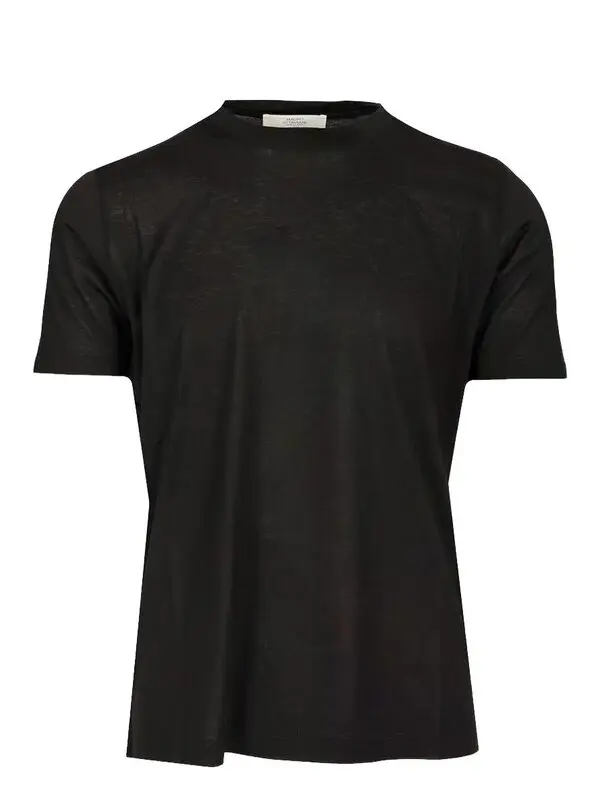 MAURO OTTAVIANI Silk-jersey T-shirt - Black