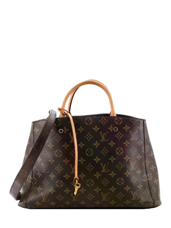 LOUIS VUITTON Montaigne Handbag Monogram Canvas Gm - Brown