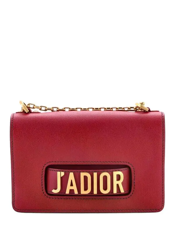 Dior J'adior Flap Bag Leather Medium - Red