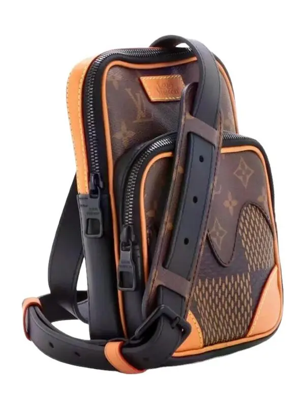 LOUIS VUITTON Nigo Amazone Sling Bag Limited Edition Giant Damier And Monogram Canvas - Brown
