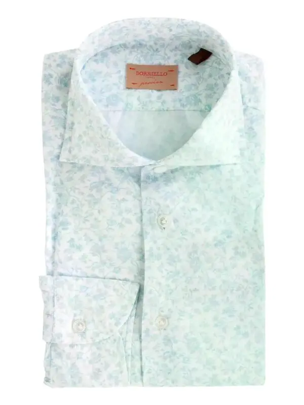 BORRIELLO NAPOLI Floral-print Shirt - White