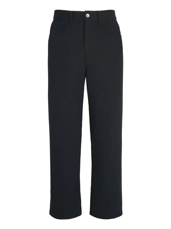 Auralee Silk Wide-leg Trousers - Black