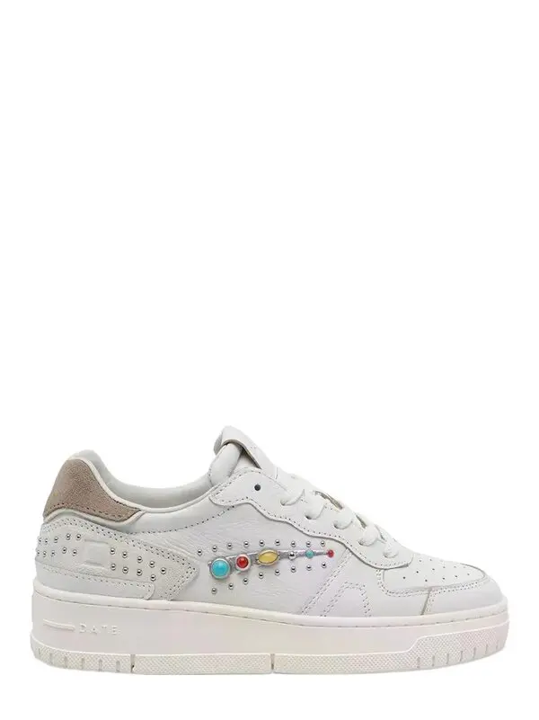 D.a.t.e. Torneo Stud-embellished Sneakers - White