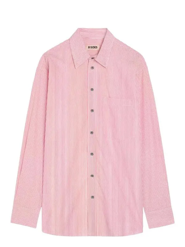 B Sides Striped Cotton Shirt - Pink