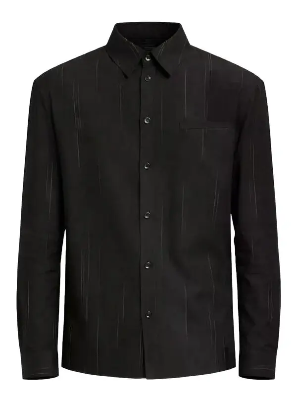 Tibi Pinstriped Detached Button-down Shirt - Black