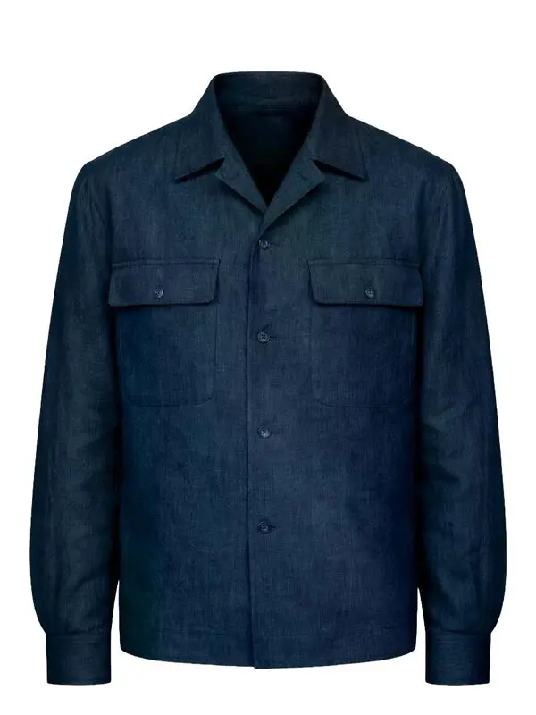 BRIGLIA 1949 Button-up Shirt Jacket - Blue