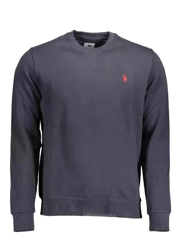 U.s. Polo Assn. Logo-embroidered Cotton Sweater - Blue