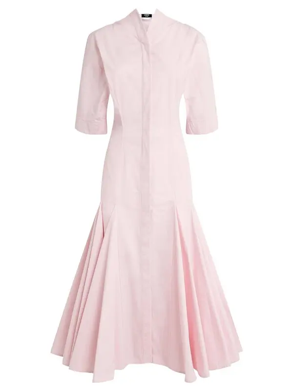 Jacquemus Cotton Moisson Midi Shirt Dress - Pink