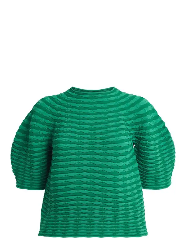 Issey Miyake Knit Top - Green