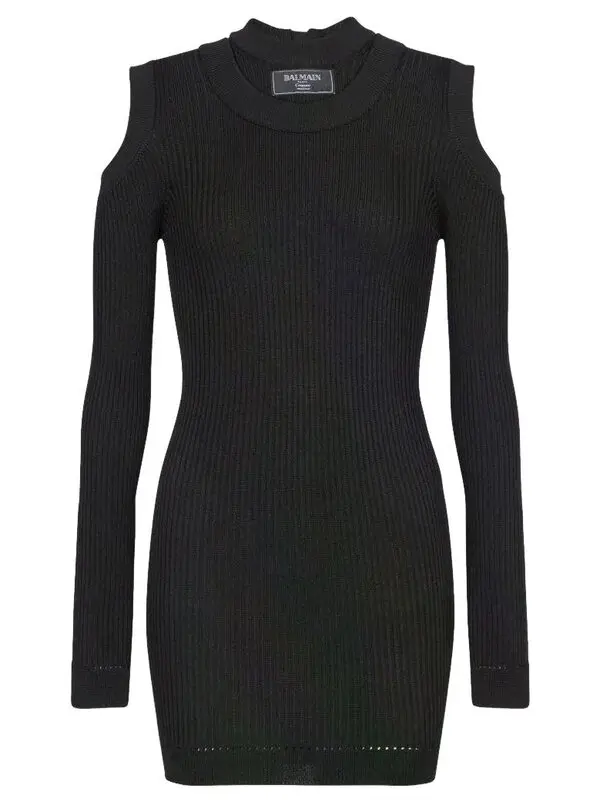 Balmain Knit Dress - Black