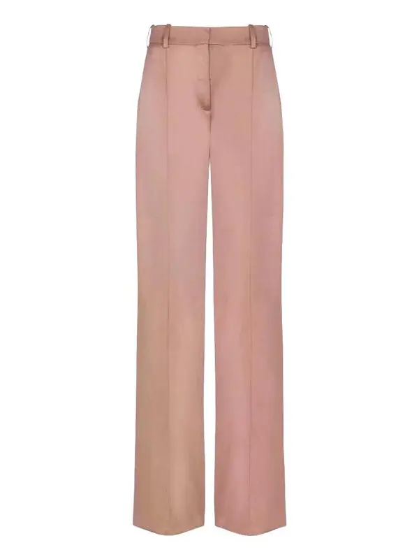 Balmain Tailored Satin Straight Pants - Pink