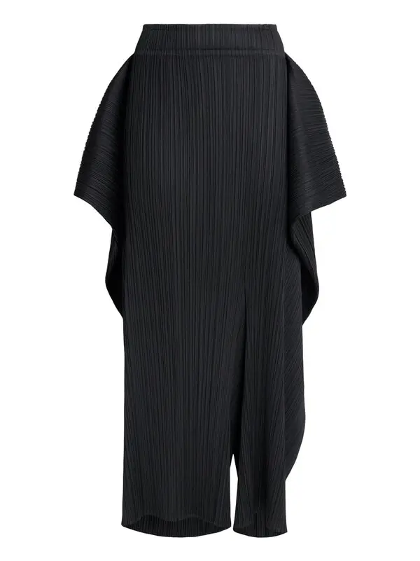 Issey Miyake Pleated Module Trousers - Black