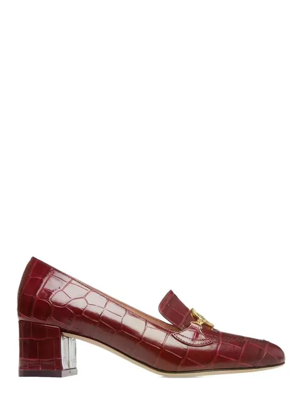 Bally O'brien Crocodile-embossed Pumps - Red