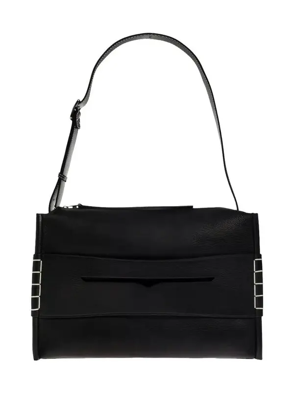 JW Anderson Messenger Loafer Leather Tote Bag - Black