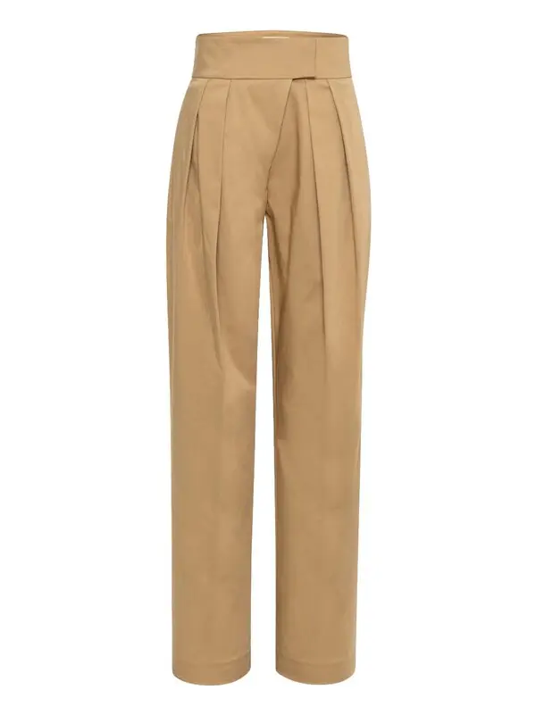 Sélone Veyra Pleated Trousers - Brown