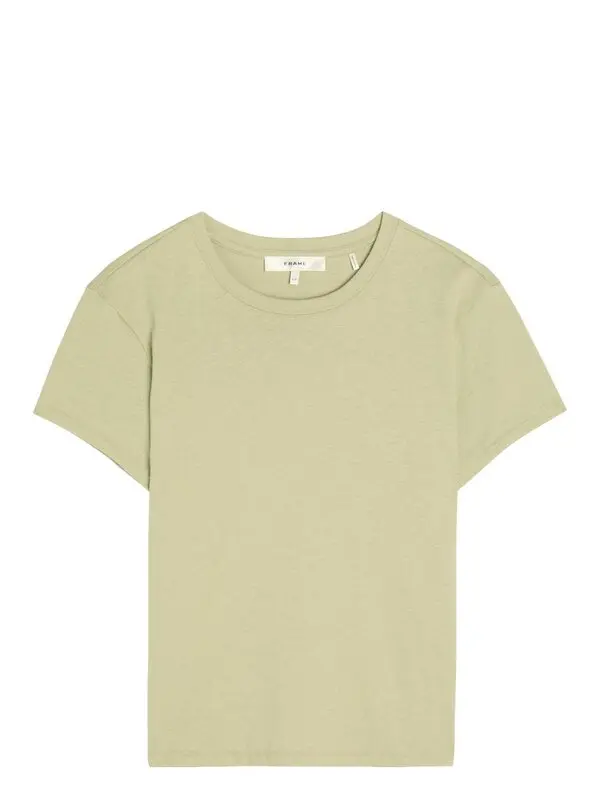 FRAME Cotton-blend T-shirt - Green