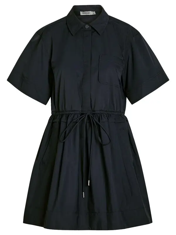 Simkhai Dawson Mini Shirt Dress - Dark Blue