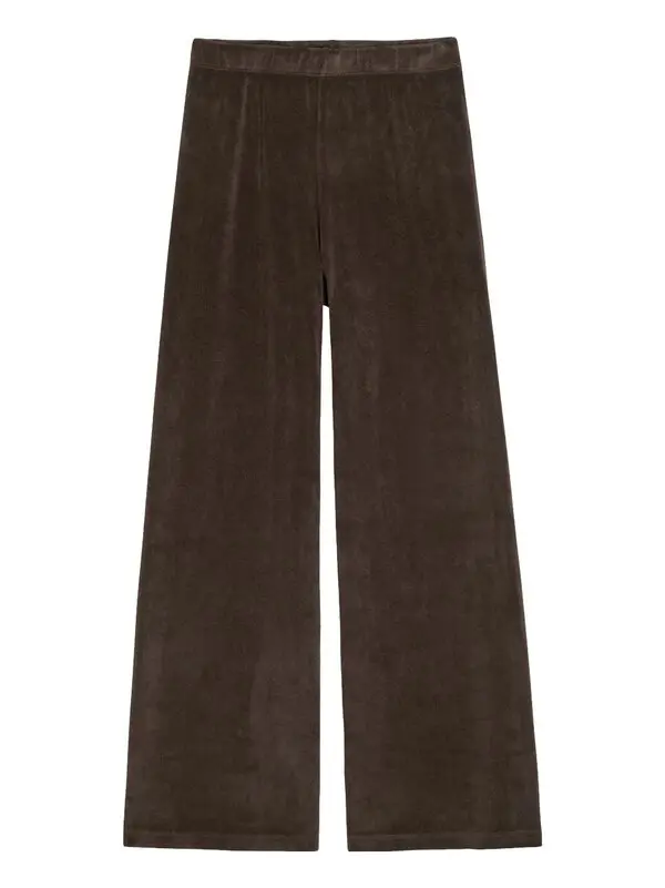 Suzie Kondi Zephyra Wide-leg Terry Trousers - Brown
