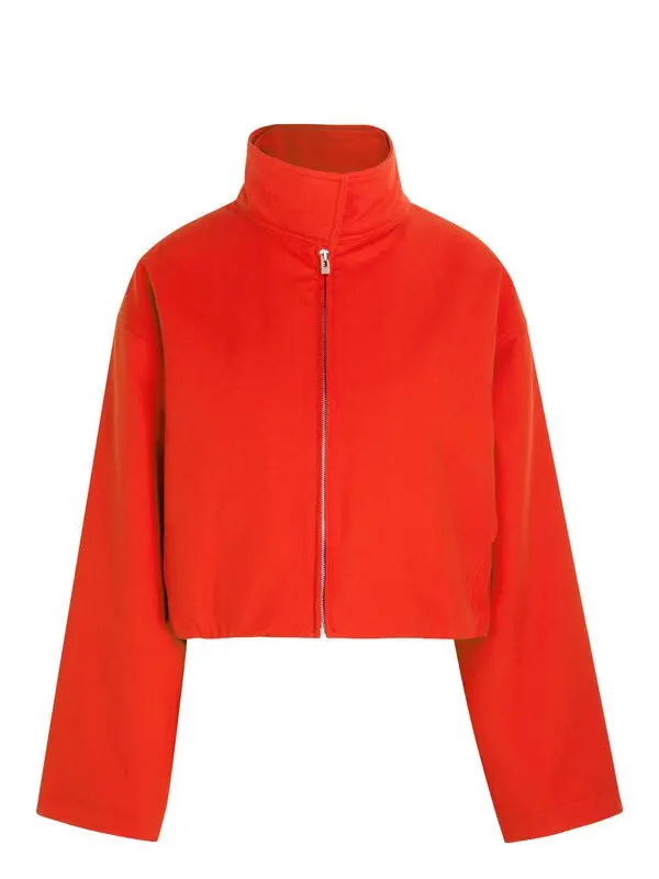 Alaïa Layered Padded Cotton Jacket - Orange