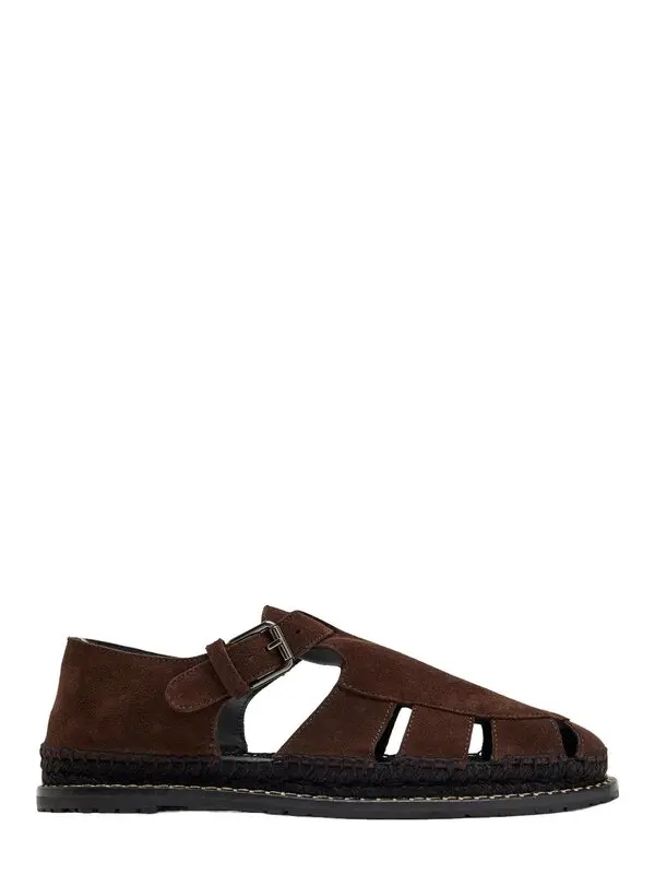 CastaÑer Fito Suede Sandals - Chocolate