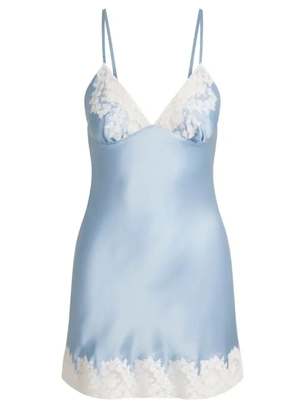 SCARLETT GASQUE Jayne Slip Dress - Blue