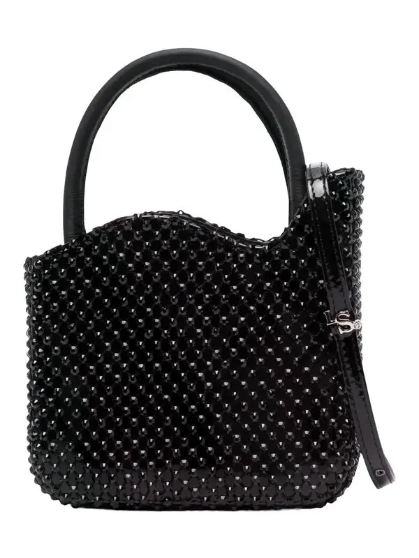 LE SILLA Mini Gilda Rhinestone-embellished Bag - Black