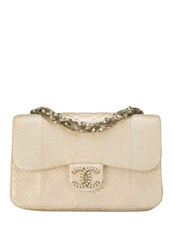 Chanel Westminster Pearl Flap Bag - Beige