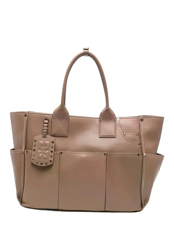 GANNI Multi-pocket Tote Bag - Brown