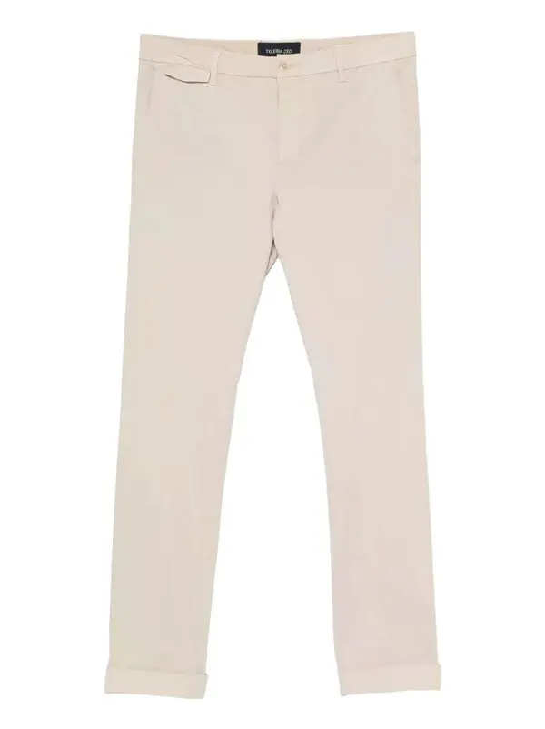 TELERIA ZED Edward Slim-fit Trousers - Neutrals