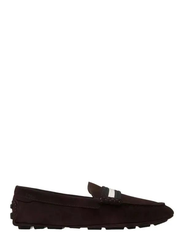 Bally Kerbs Driver Suede Loafers - Brown