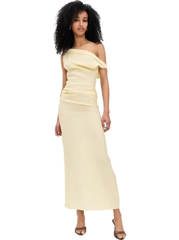 Lioness Sweetheart Maxi Dress - Lemon