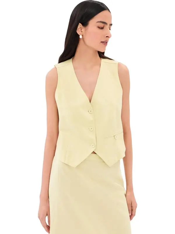 LE BOP Simone Vest - Honeydew