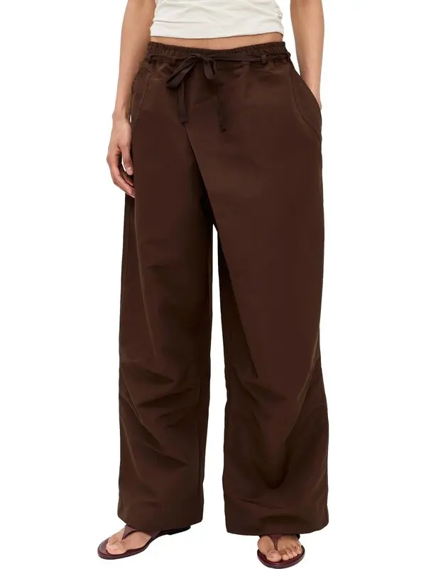 Lioness Signora Wide Leg Trousers - Chocolate