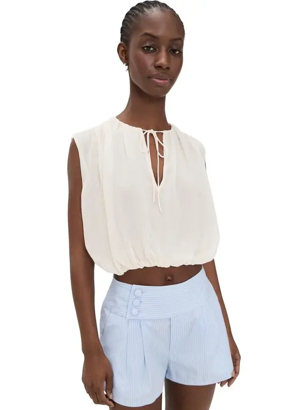FRAME The Wave Top - Cream