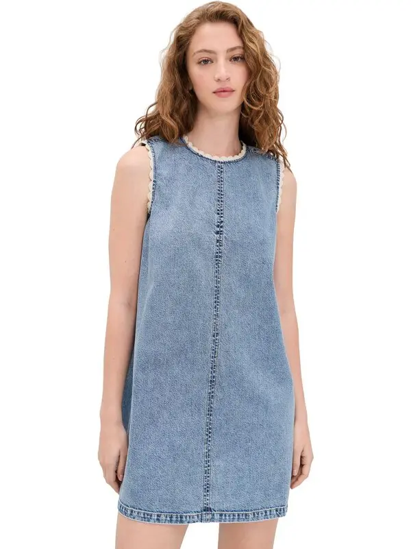 FRAME Crochet Tide Mini Dress - Dawn
