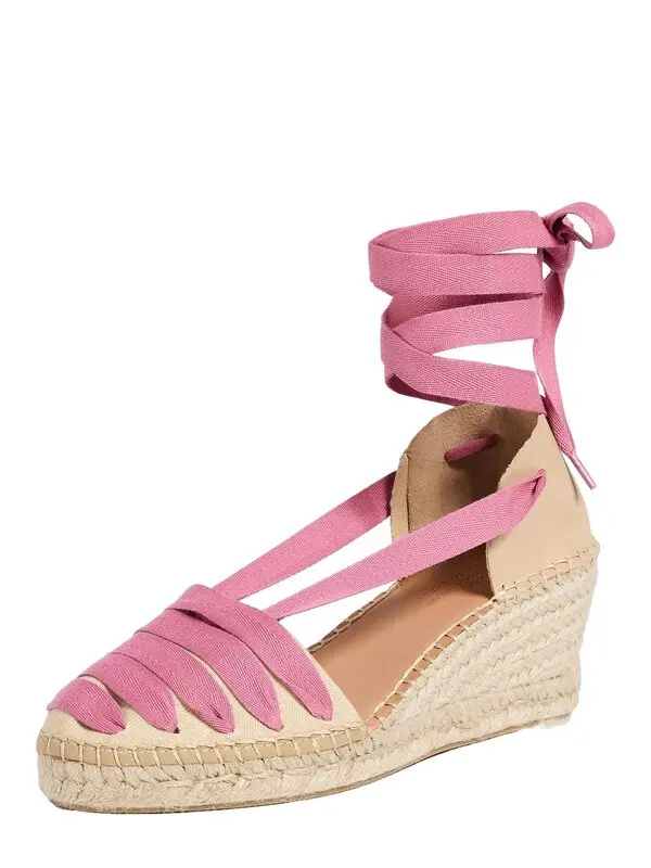 NAGUISA Moraira Wedge Espadrilles - Pink