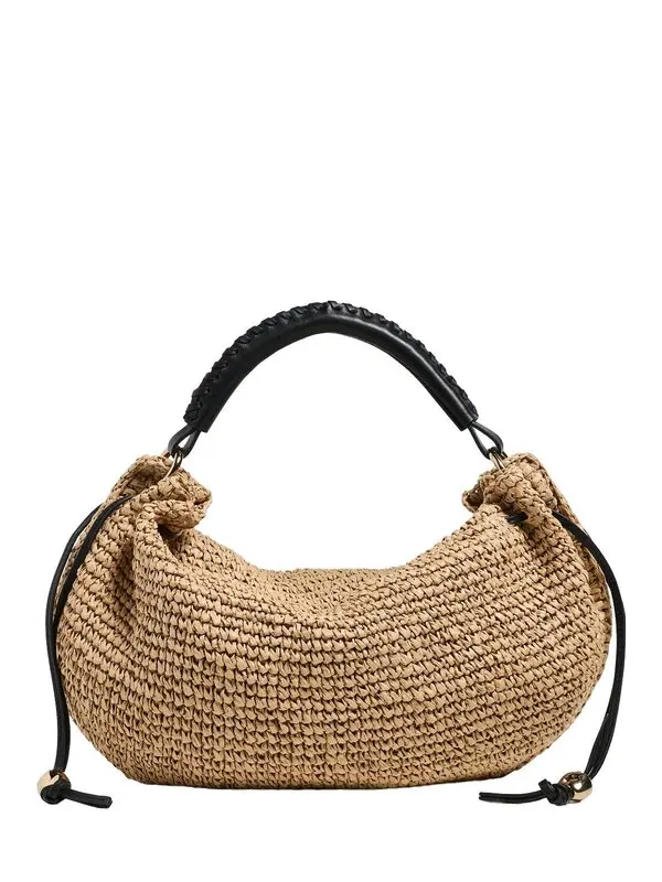 Madewell Gathered Shoulder Bag - Natural Multi