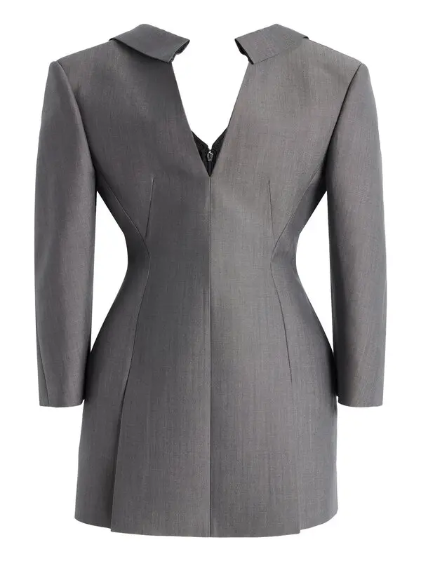 Givenchy Back-to-front Blazer Dress - Grey