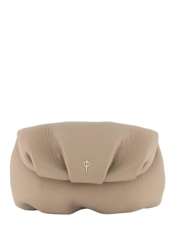 OTRERA Leda Leather Clutch - Grey