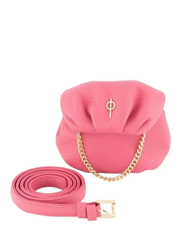 OTRERA Tiny Leda Leather Belt Bag And Crossbody - Pink