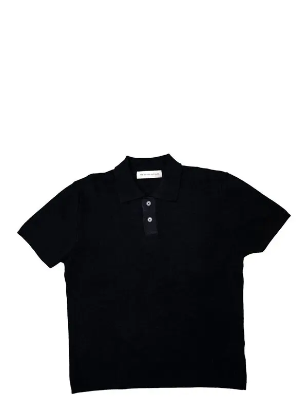 THE GILDED COTTAGE Cotton Polo - Black