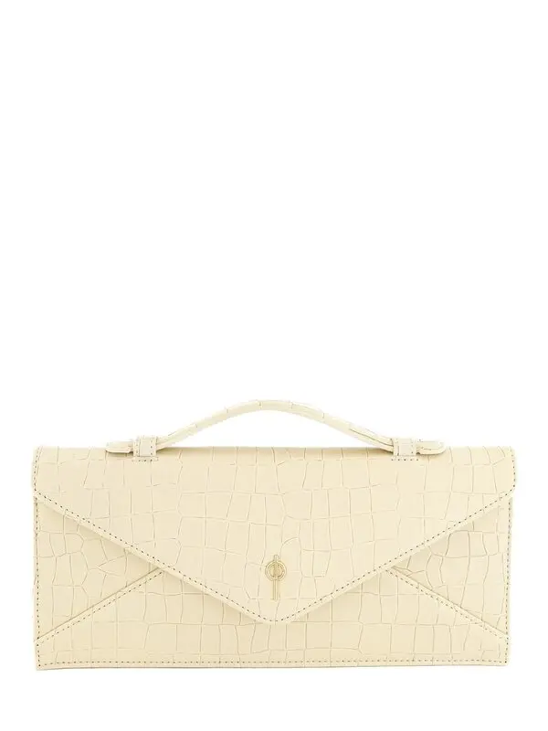OTRERA Irene Croco-effect Bag - White