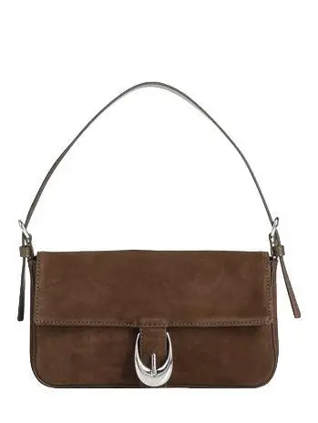 Staud Leather Baguette Bag - Brown