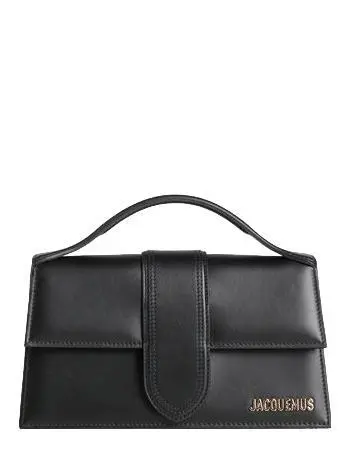 Jacquemus Grande Bambino Leather Handbag - Black