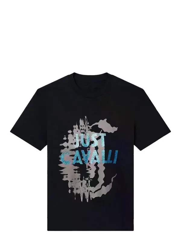 Just Cavalli Logo-print Cotton T-shirt - Black